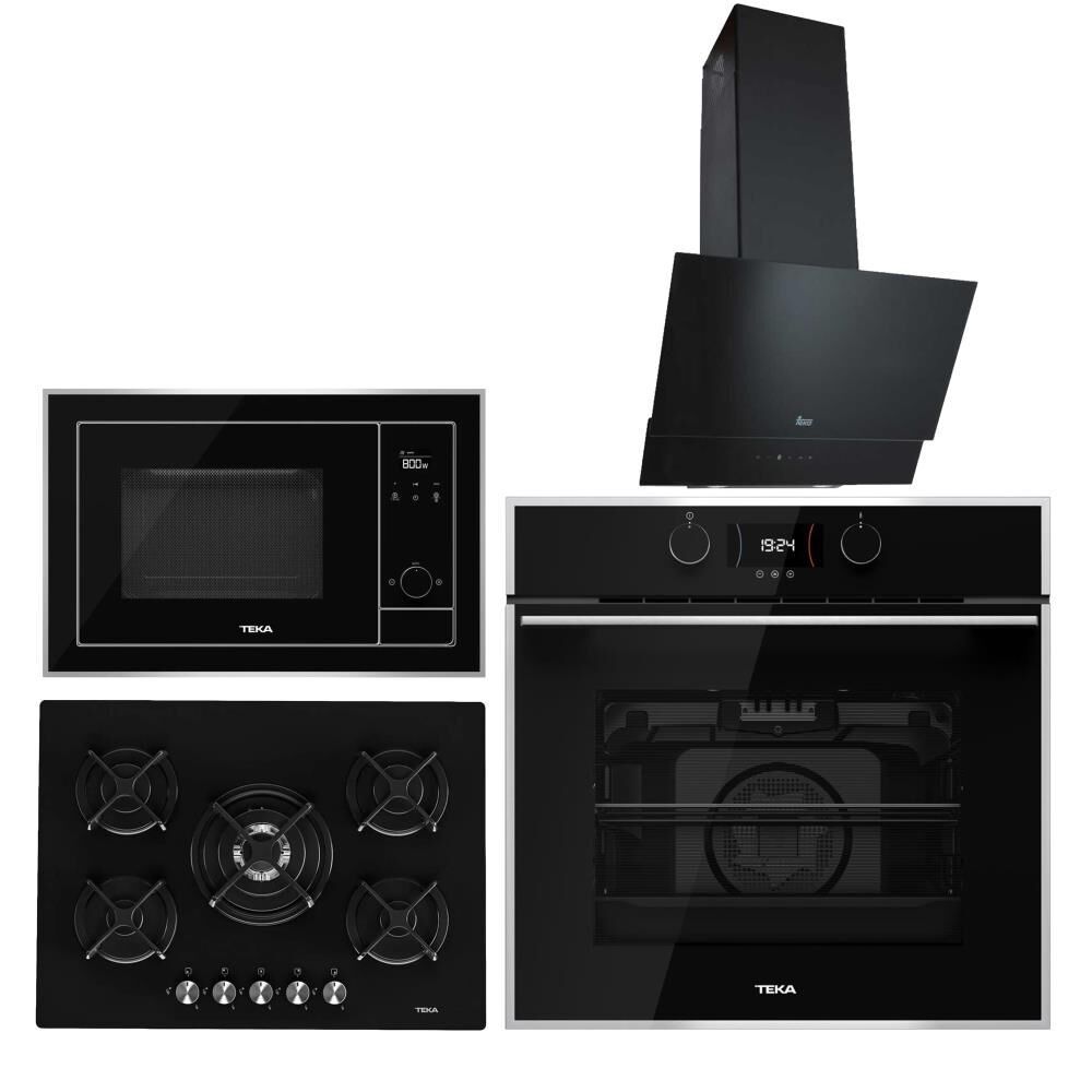 Teka Siyah Ankastre Set (HLB 840 SS - HF LUX 70 5G - Teka TVT 60.1 - ML ...